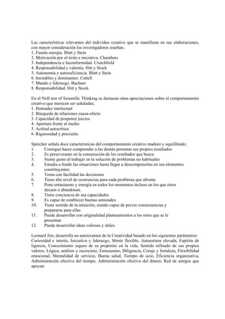 Indicadores talentocreativo | PDF