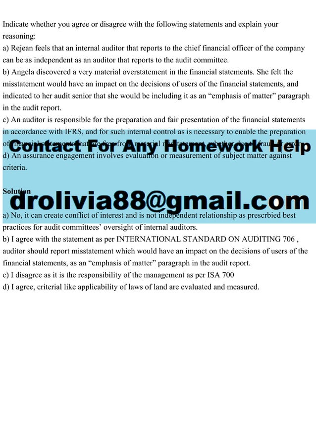 Indicate whether you agree or disagree with the following statements.pdf