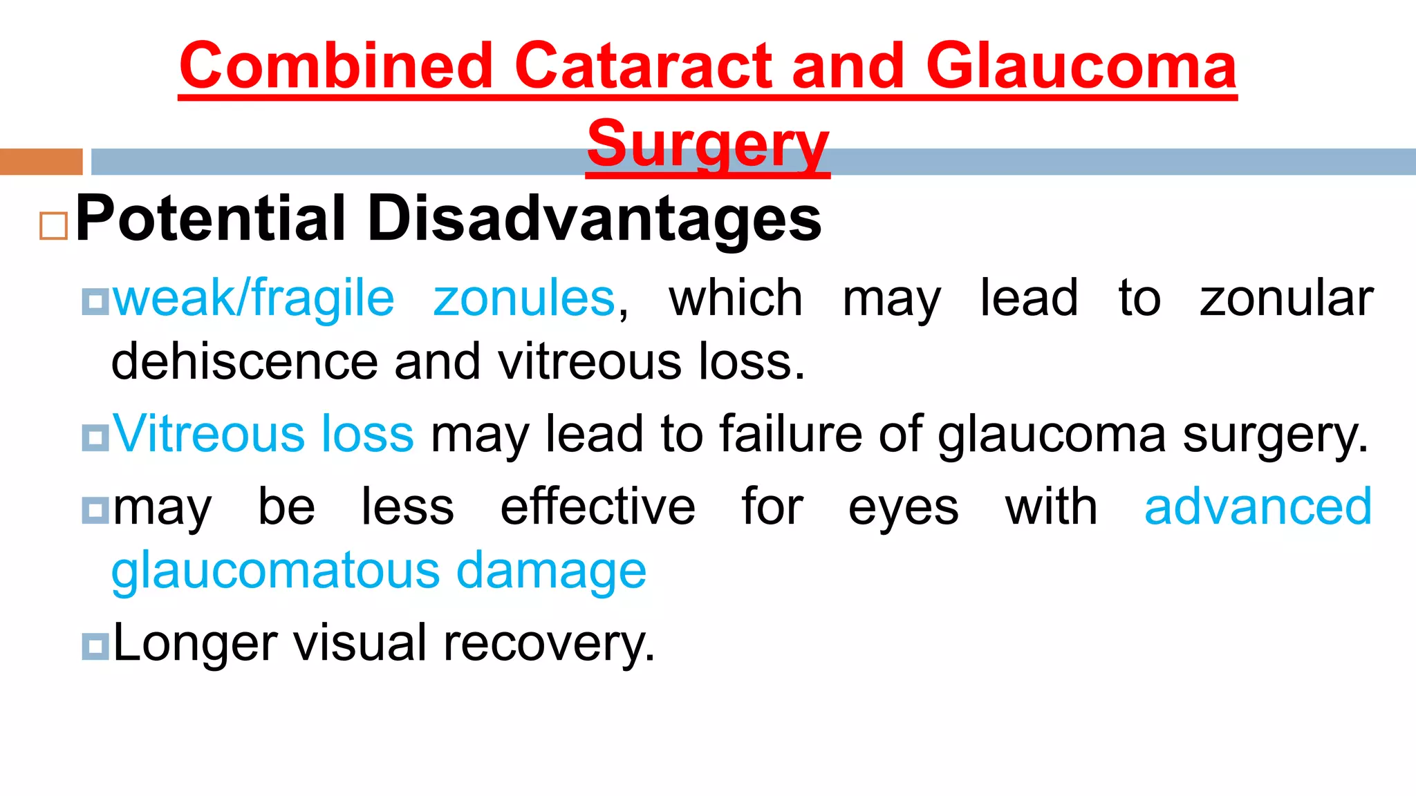 Indication of combined cataract & glaucoma surgery .pptx