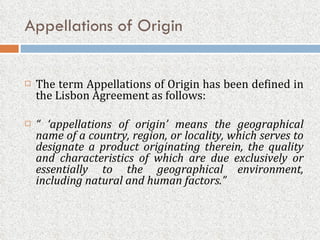 Indication of origin of goods | PPT