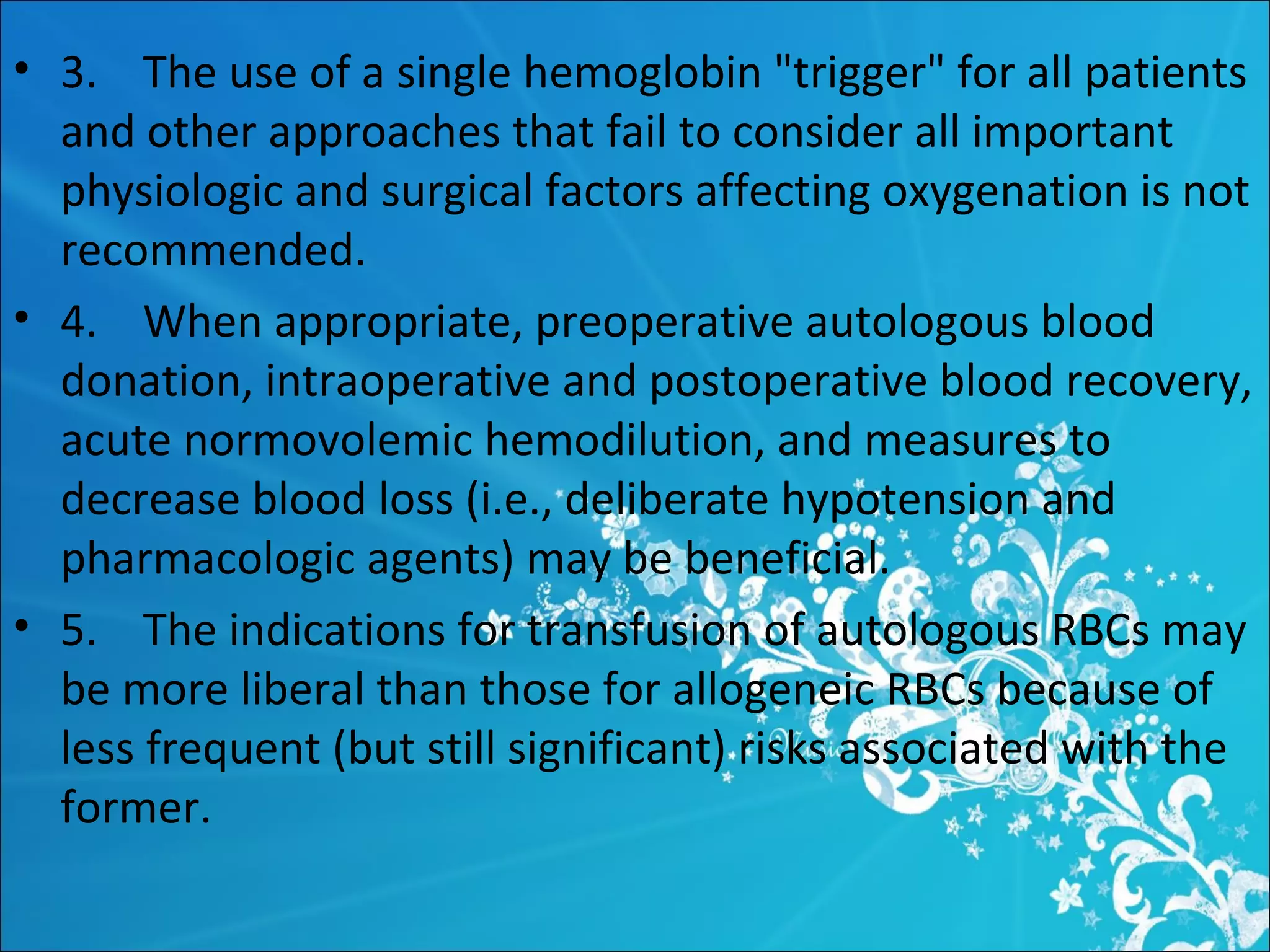Indications and complications of blood transfusion | PPT