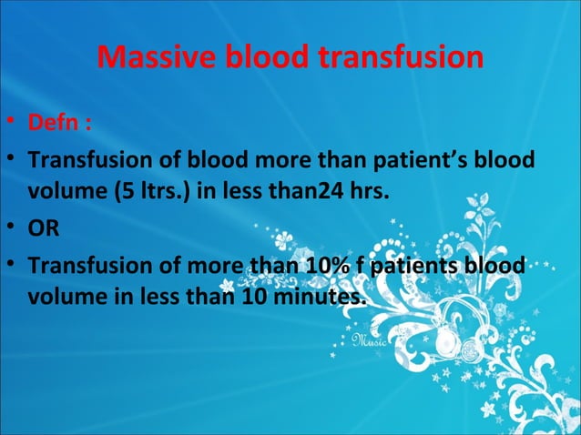 Indications and complications of blood transfusion | PPT | Blood ...