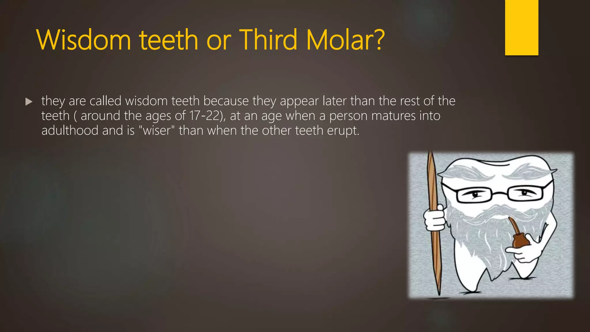 Indications and contraindications of 3rd molar | PPTX