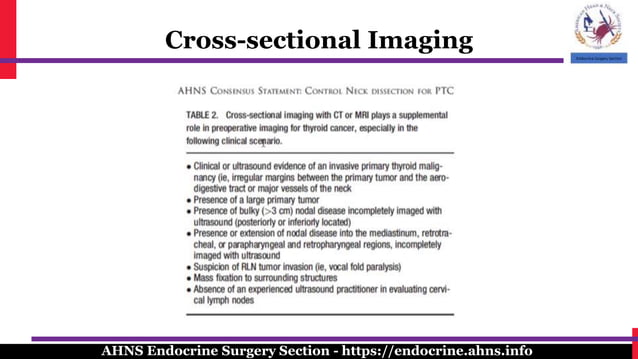 Indications and extent of central neck dissection for papillary thyroid ...