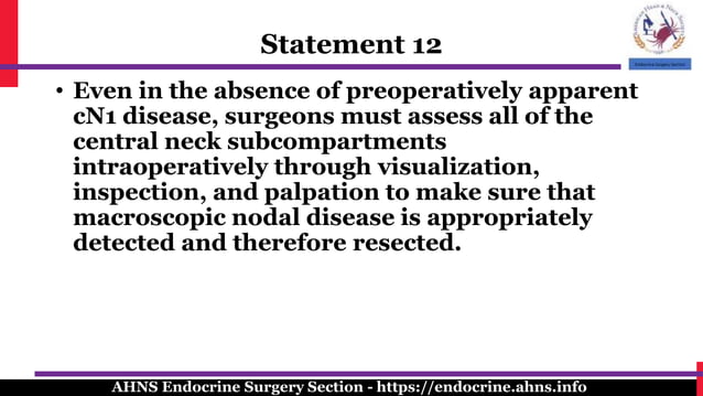 Indications and extent of central neck dissection for papillary thyroid ...