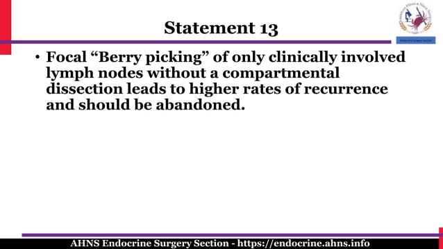 Indications and extent of central neck dissection for papillary thyroid ...