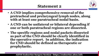 Indications and extent of central neck dissection for papillary thyroid ...
