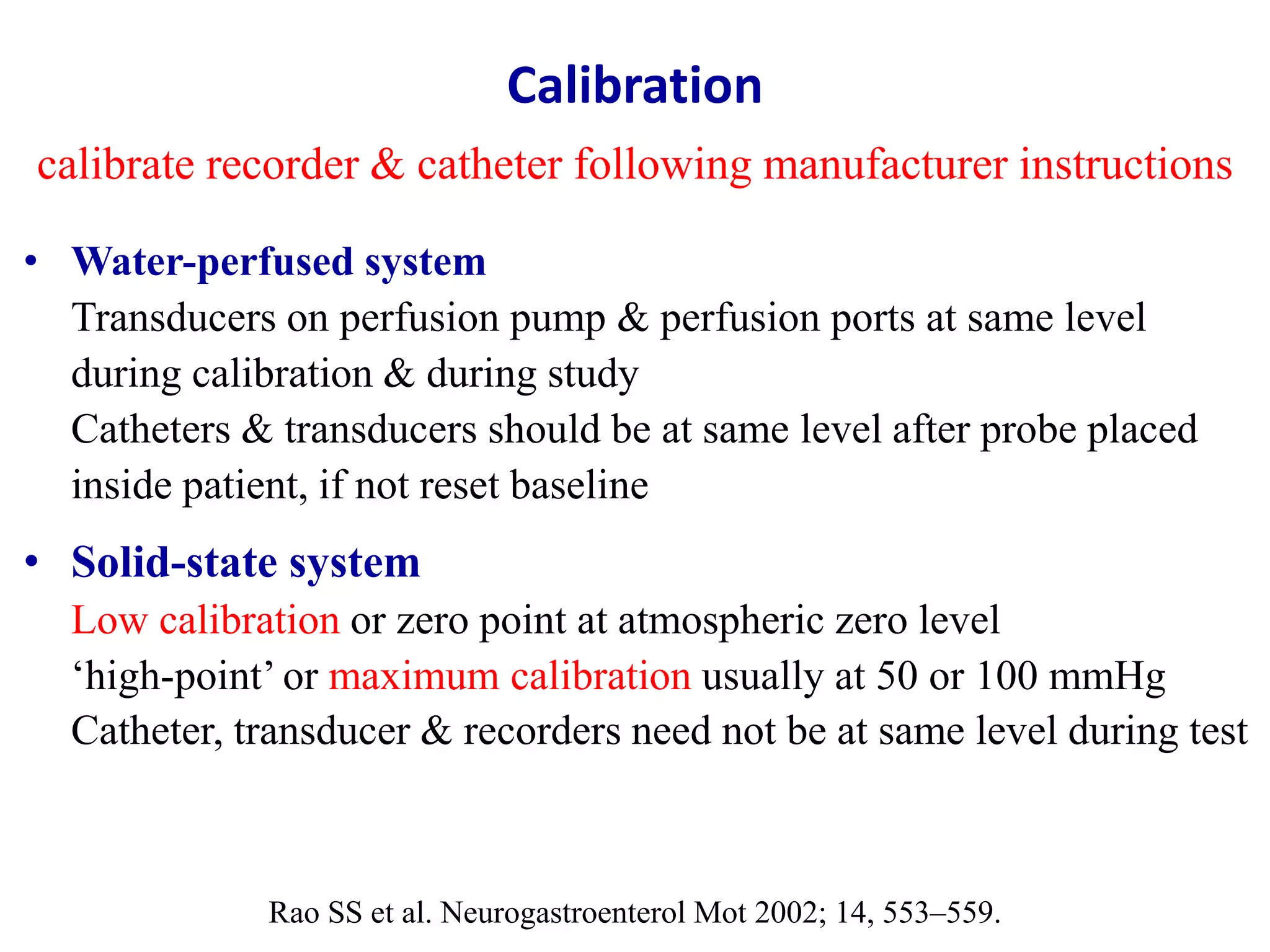 Indications, examination protocol & results of conventional anorectal ...