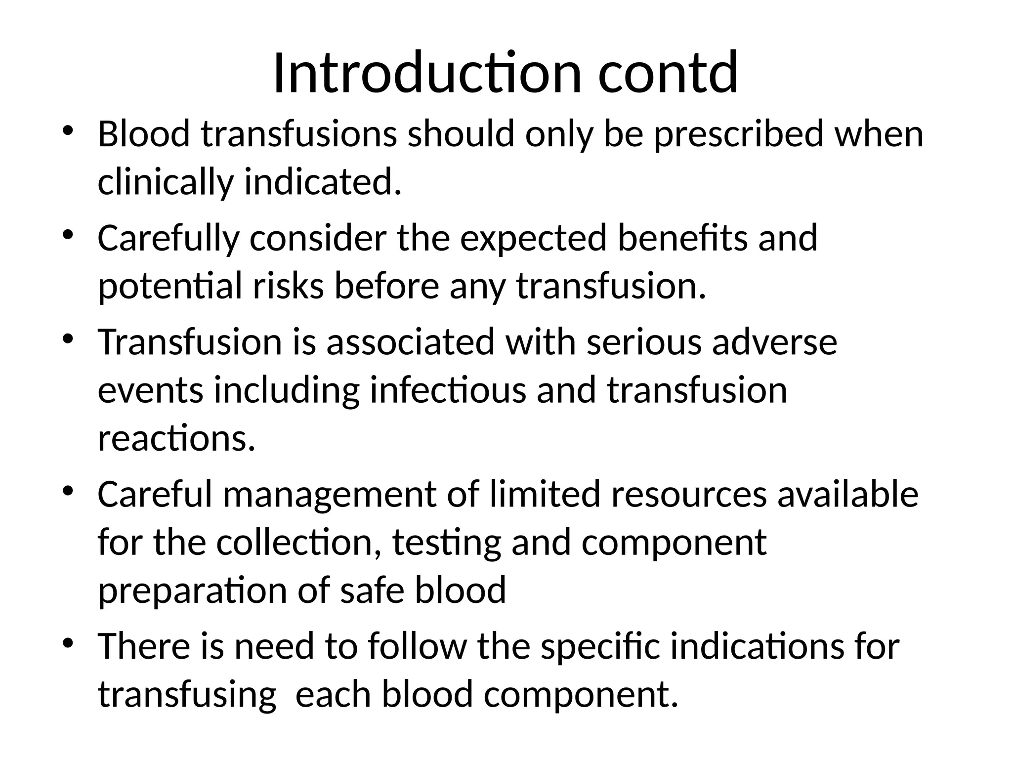 INDICATIONS FOR BLOOD TRANSFUSION ...pptx