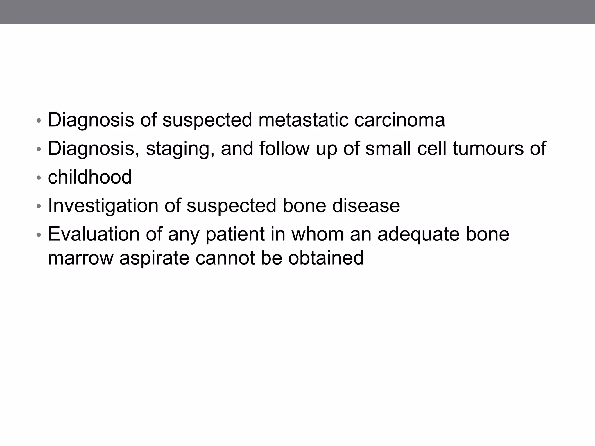 Indications for bone marrow examination | PPTX