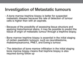 Indications for bone marrow examination | PPTX