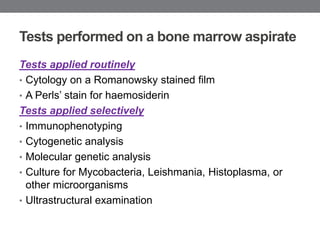 Indications for bone marrow examination | PPTX
