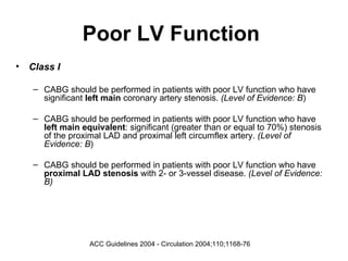 Indications For Cabg | PPT