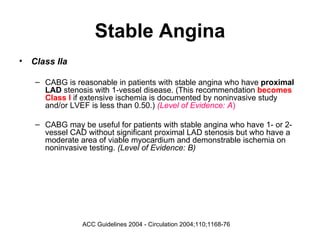 Indications For Cabg | PPT