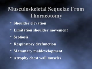 Indications for thoracocoscopy in children brazil 2014 | PPT