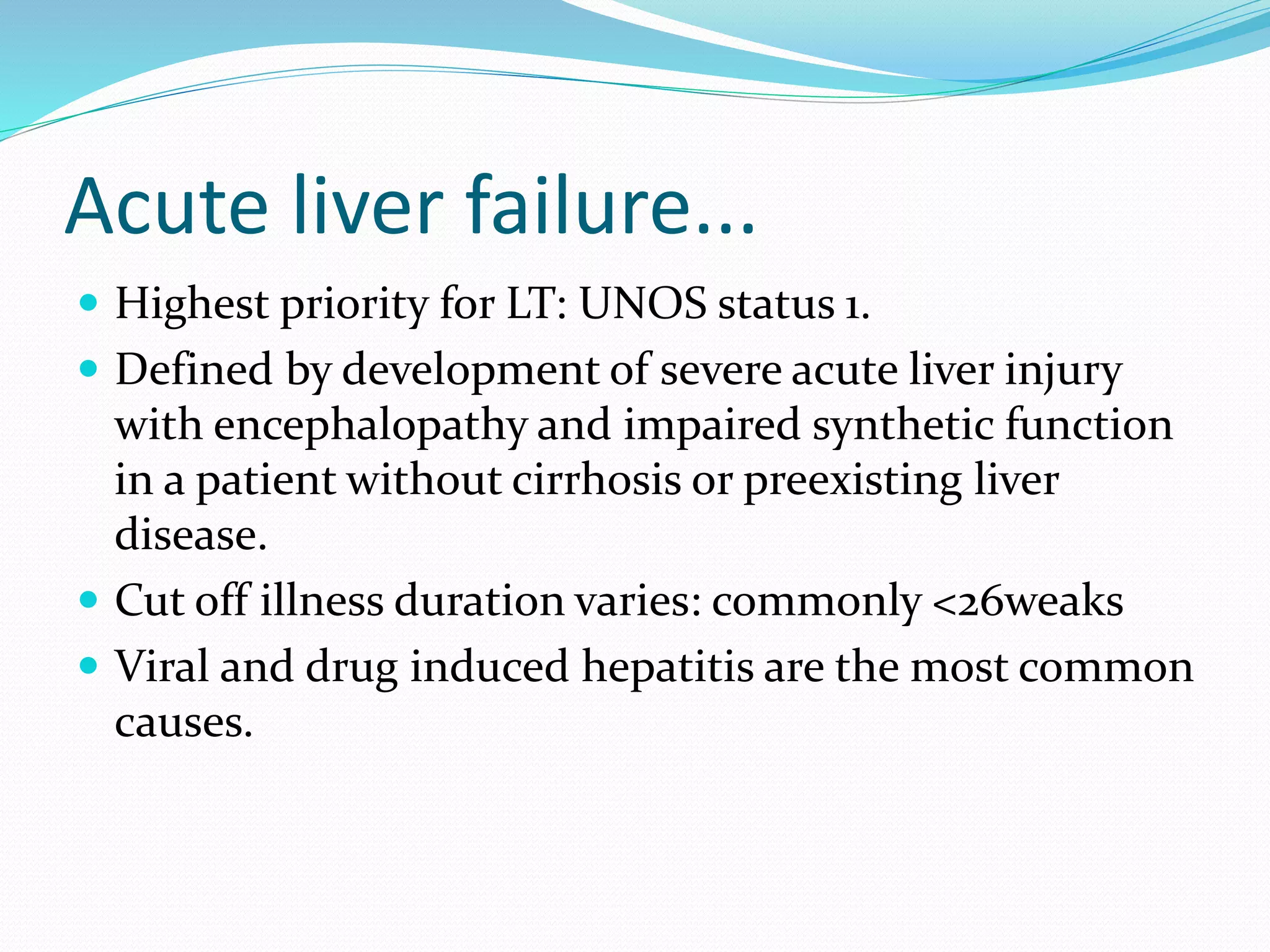 Indications of liver transplantation and scoring syatems. | PPTX