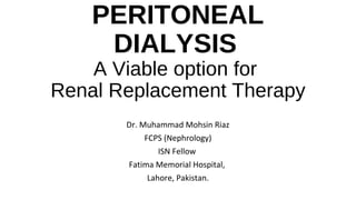 Indications of peritoneal dialysis | PPT