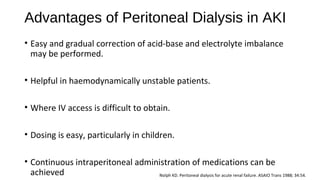 Indications of peritoneal dialysis | PPT
