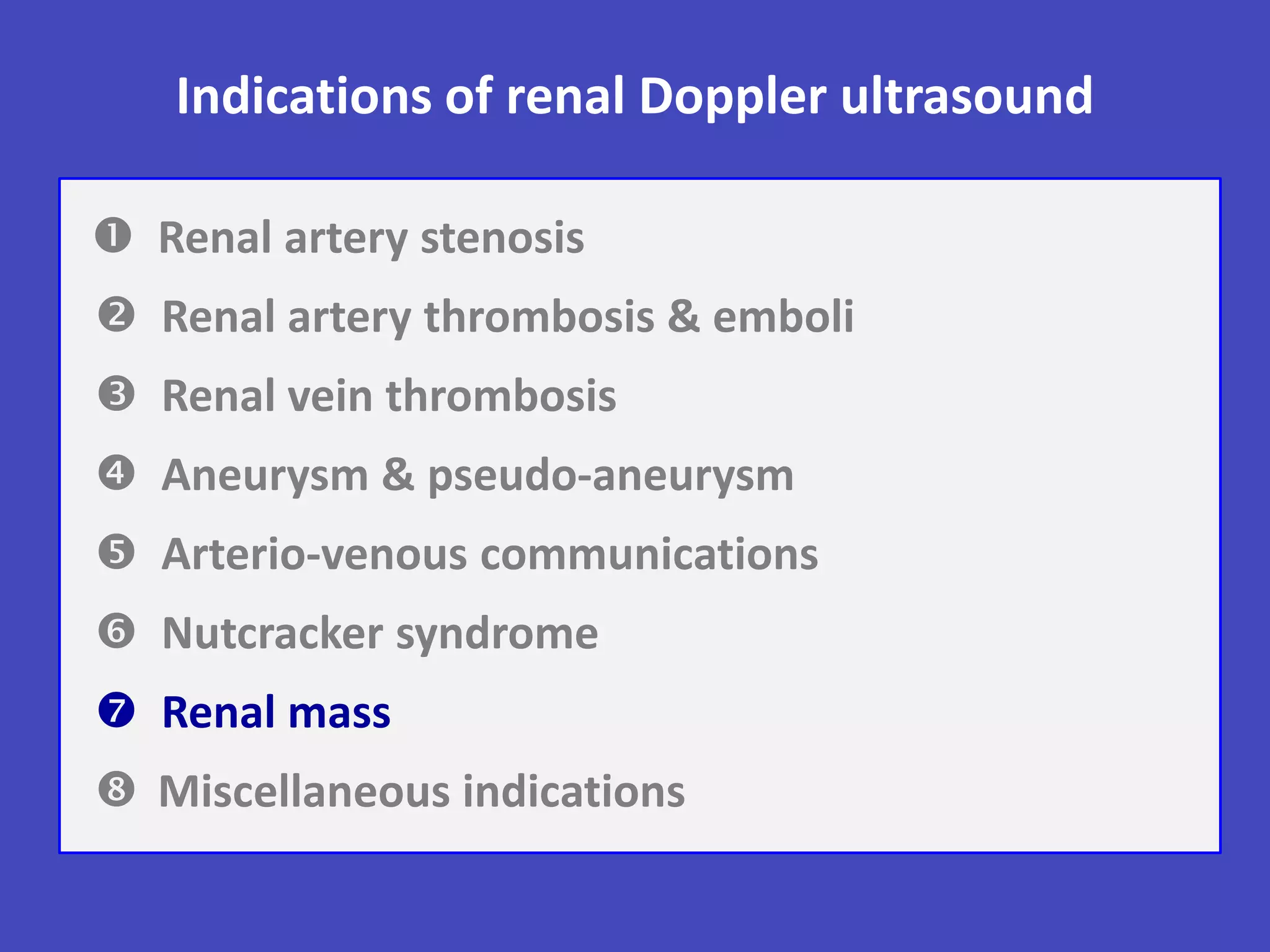 Indications of renal doppler ultrasound 3 | PPTX