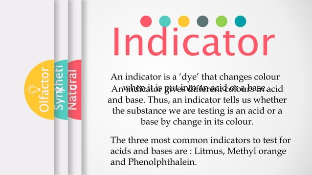 Indicators Class X | PPTX | Chemistry | Science