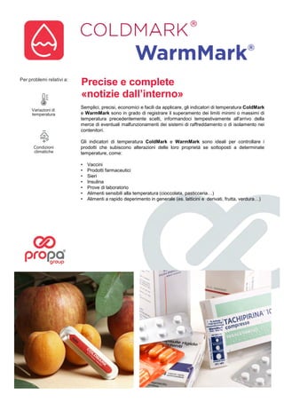 Indicatori di temperatura WarmMark e ColdMark | PDF