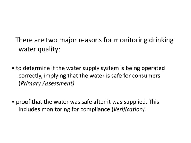 Indicator organisms and water quality | PPTX