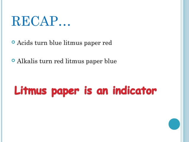 Indicators | PPT | Chemistry | Science
