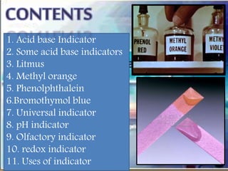 chemical Indicators | PPTX