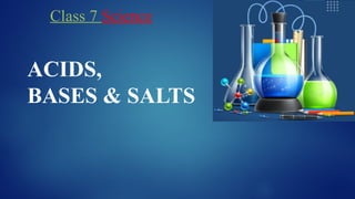 Acid bases salt types of indicators, propeeties | PPTX
