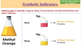 Acid bases salt types of indicators, propeeties | PPT