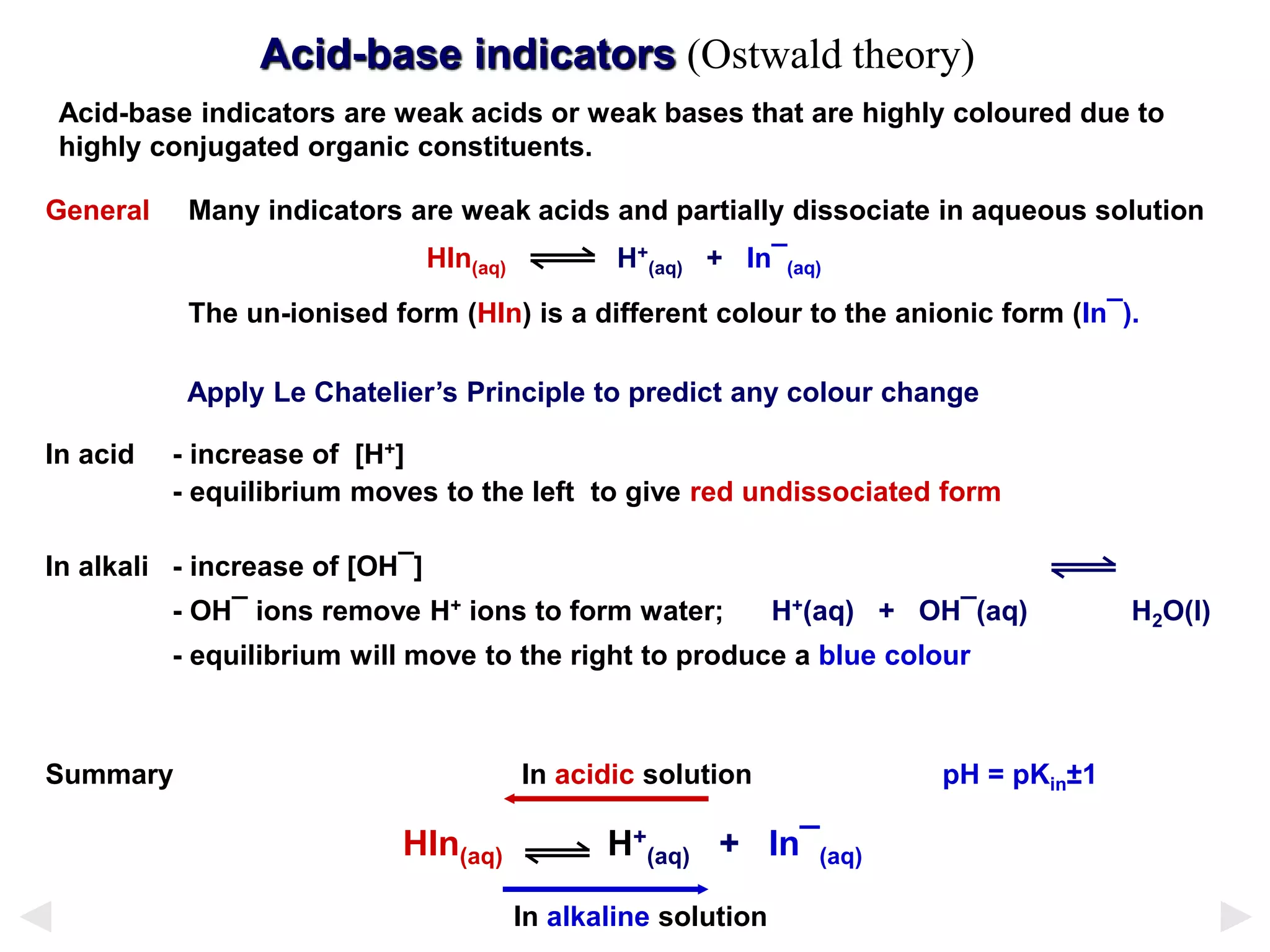 Theory of Acid-base Indicators and Acid-base Titration Curves | PDF