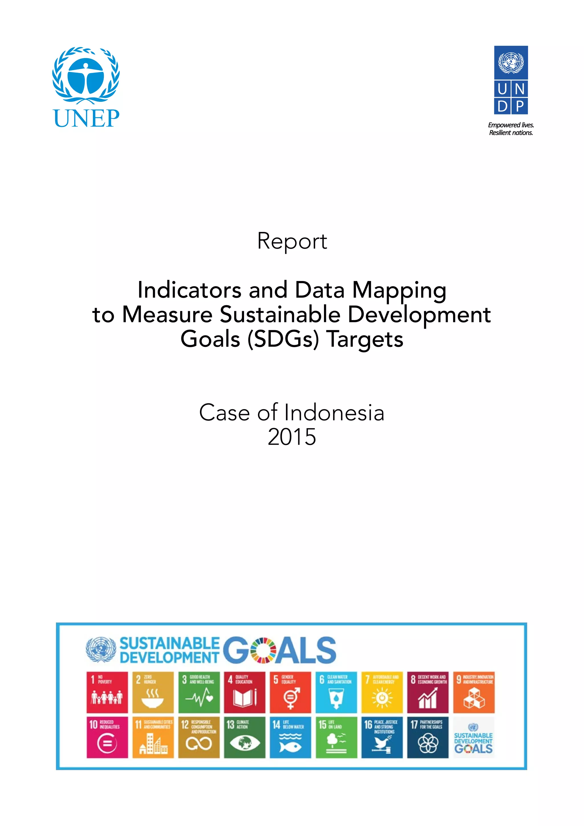 Indicators and data mapping to measure sustainable development goals ...