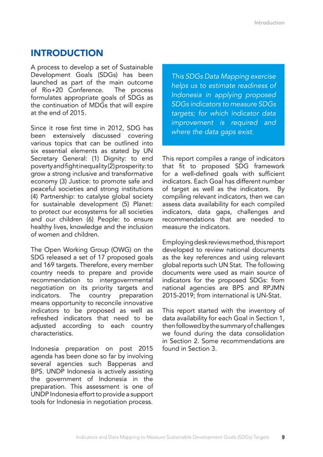 Indicators and data mapping to measure sustainable development goals (sd gs) targets undp in ...