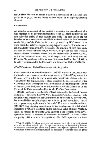 Indicators For Children's Rights - Sample Progress Report On A Project ...