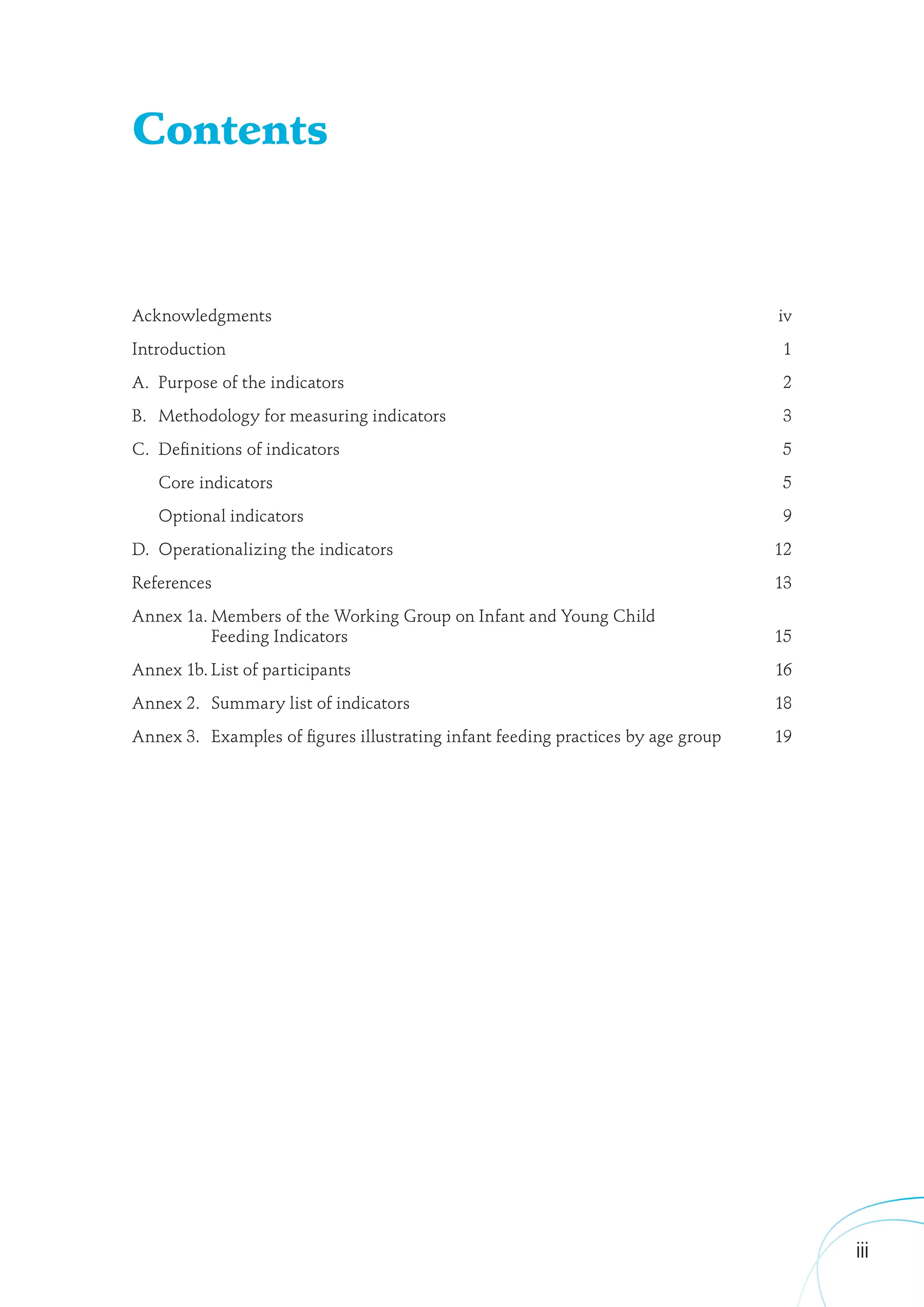 Indicators for assessing infant and young child feeding practices Part ...