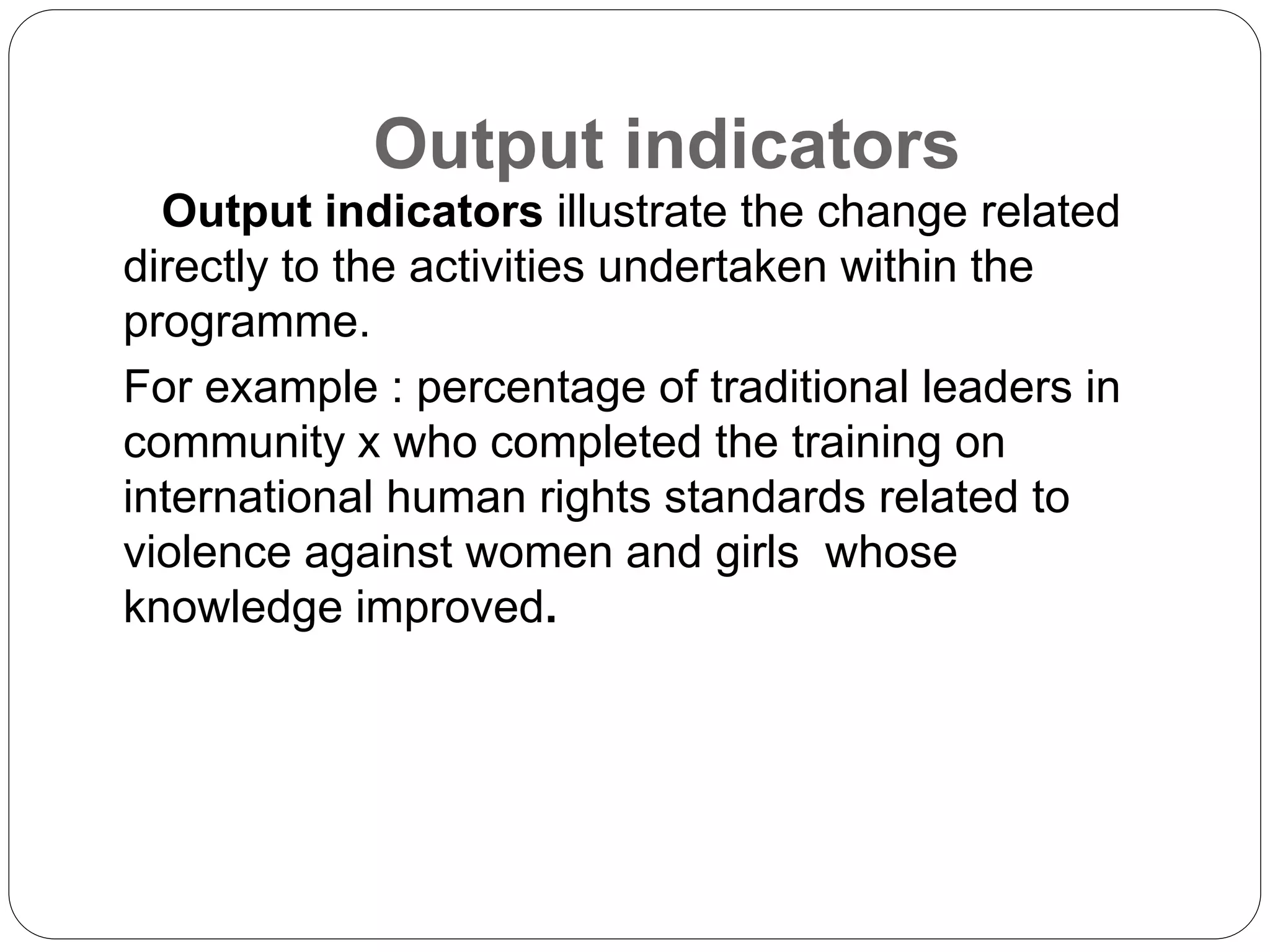 Indicators in M&E.pptx