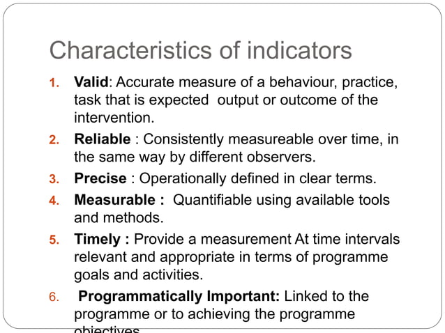 Indicators in M&E.pptx