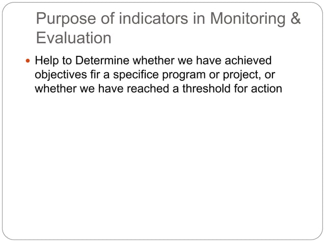 Indicators in M&E.pptx