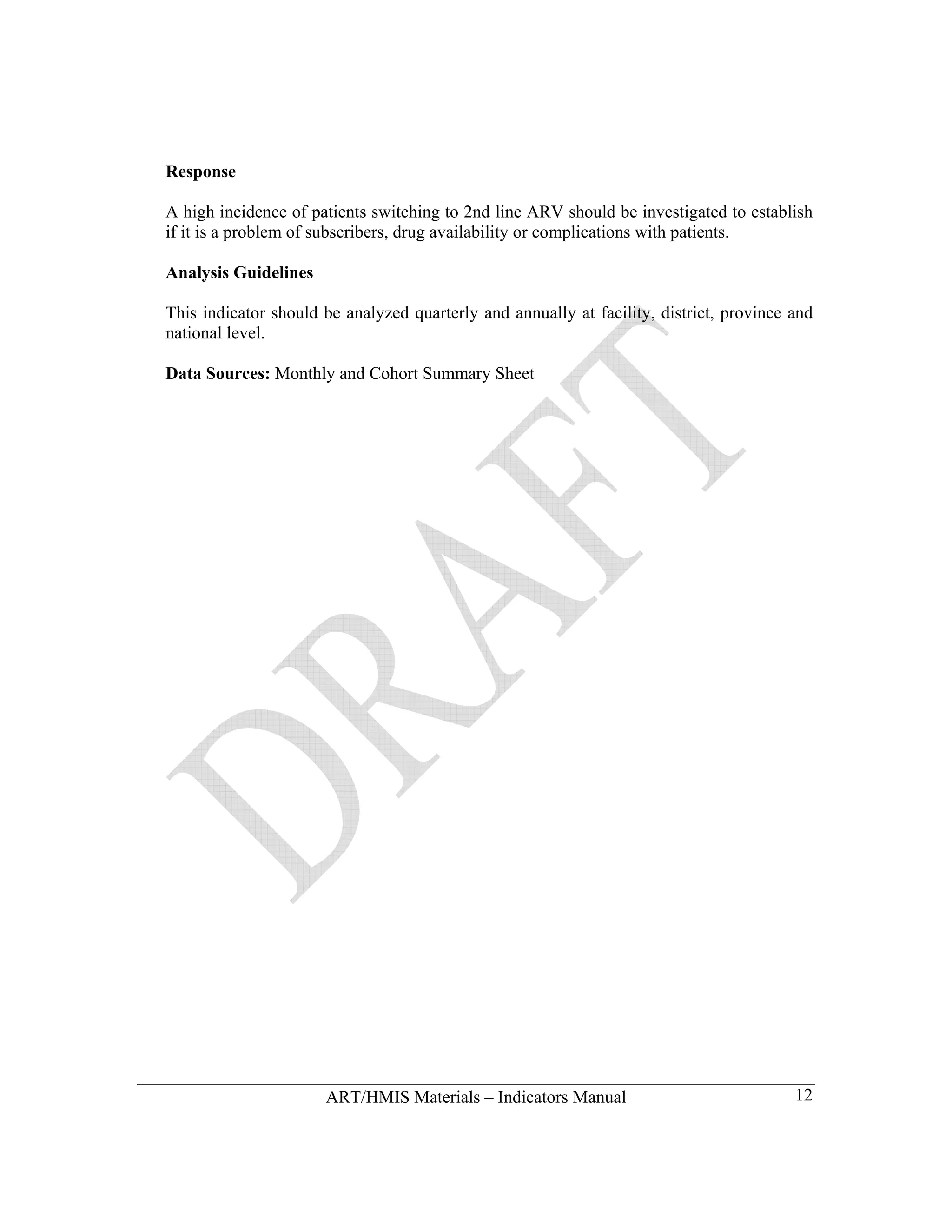 Indicators manual | PDF