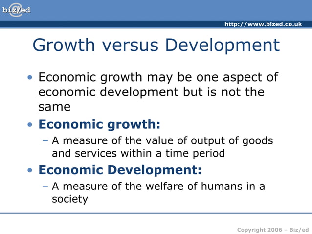 Indicators Of Economic Development | PPT
