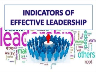 Indicators of effective leadership | PPTX