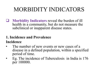 Indicators of health | PPTX