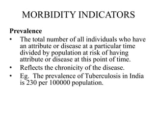 Indicators of health | PPTX