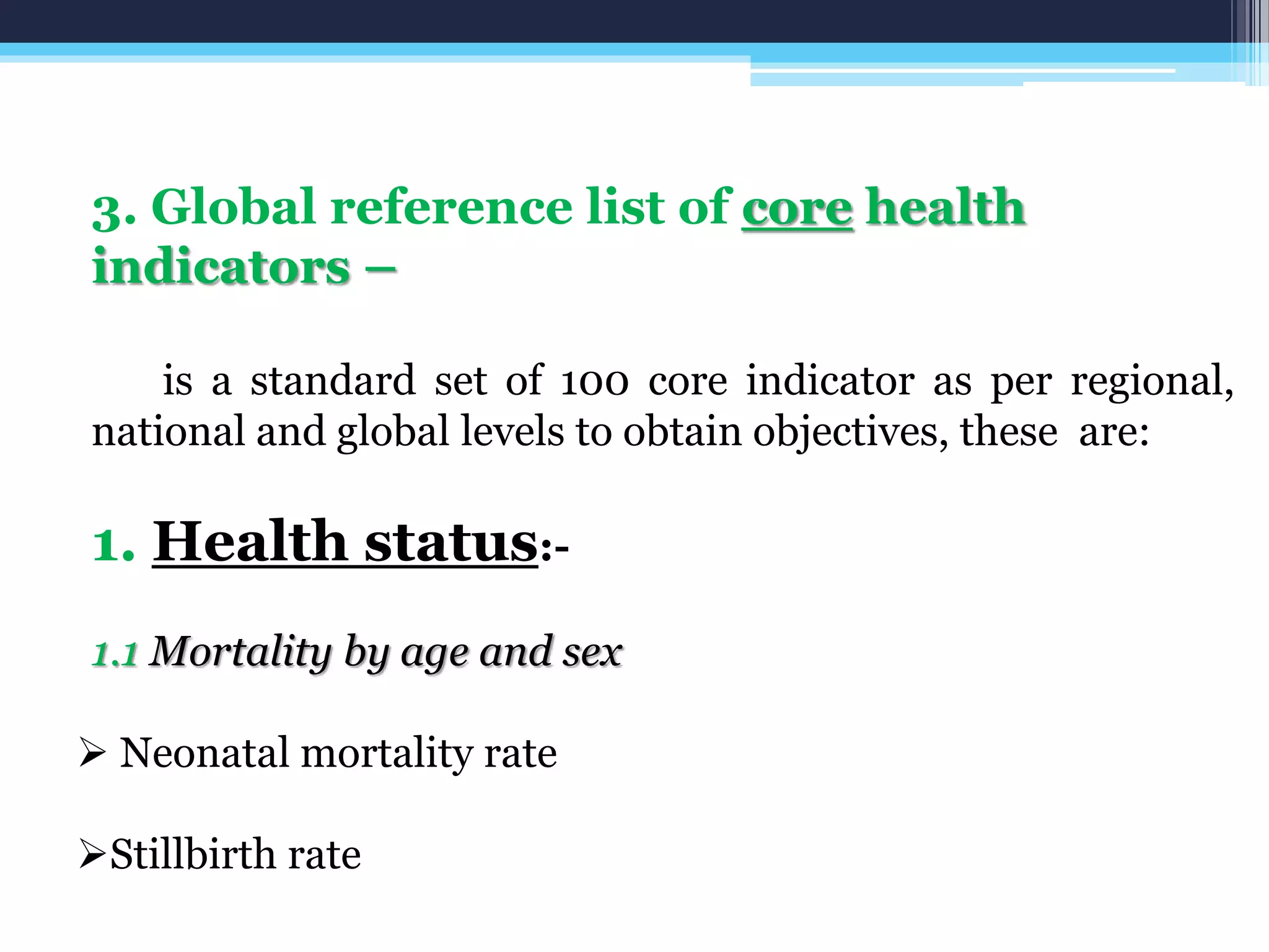 Indicators of health | PPTX