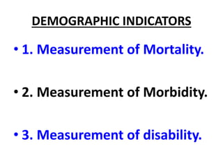 INDICATORS OF HEALTH | PPTX