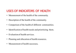 Indicators of health | PDF
