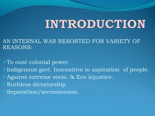 Indicators of insurgency(m) | PPT | War and Conflicts