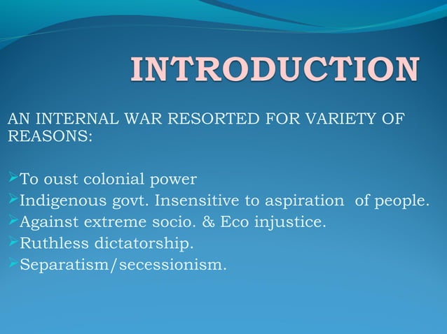 Indicators of insurgency(m) | PPT