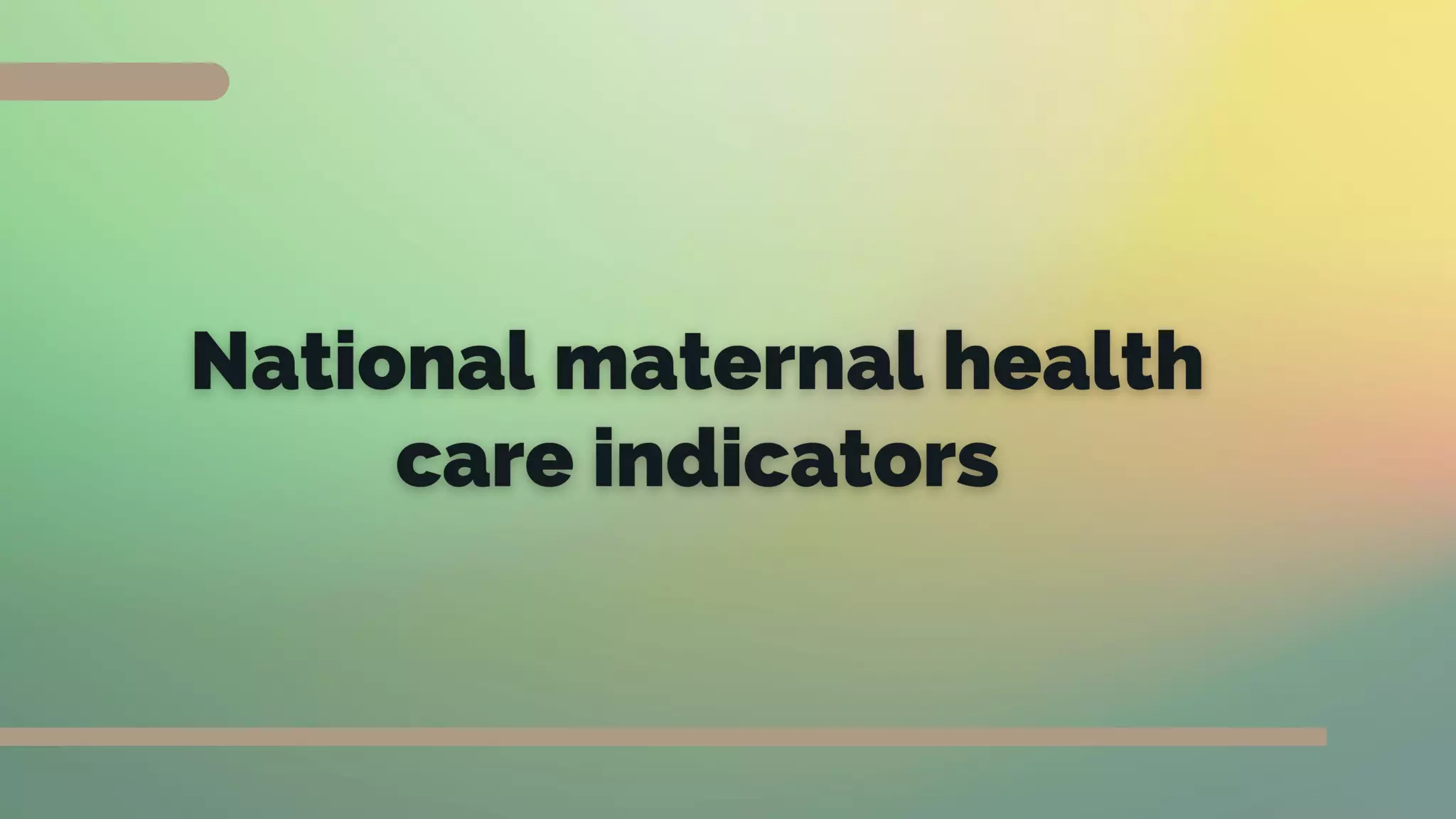 INDICATORS OF MATERNAL AND CHILD HEALTH CARE.pdf