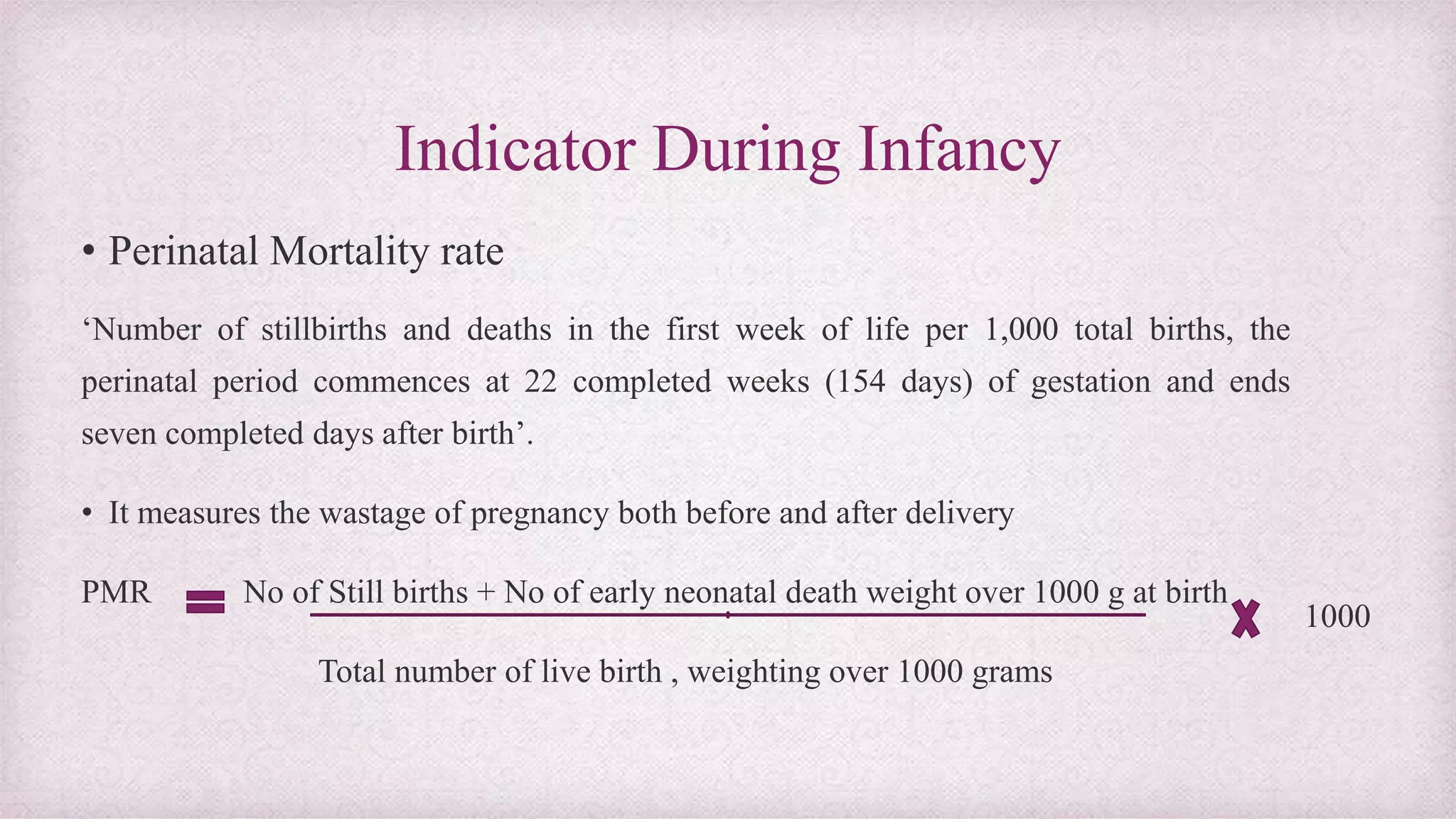 Indicators of mch care | PPTX